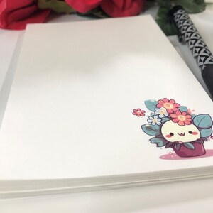Memo Notepad, Kawaii Planter, Cute Doodle Note Pad, 40 Page Tear off ...