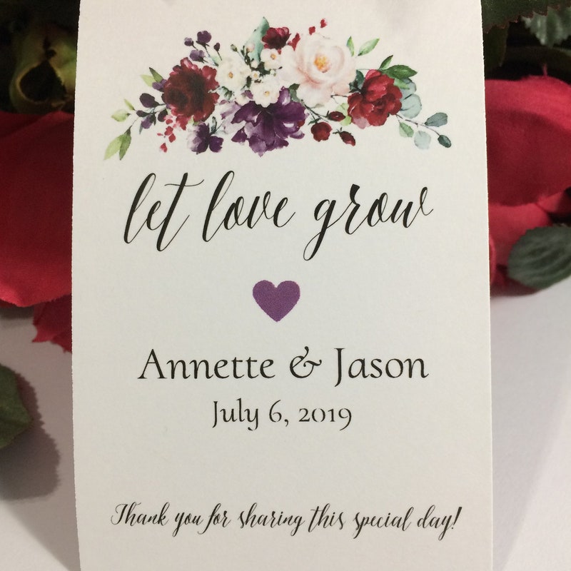 Wedding Seed Packets - Etsy