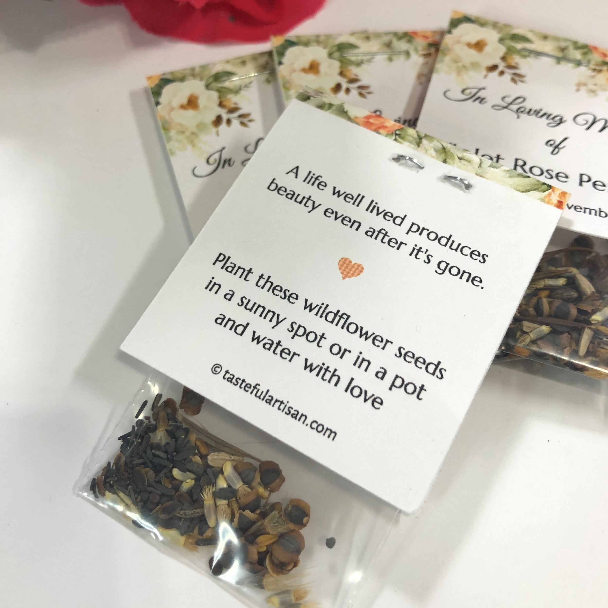 In Loving Memory Seed Packet, Budget Friendly Personalized Funeral ...