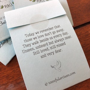 Blue Peace Dove Funeral Favors Personalized Memorial Bird Seed, in ...