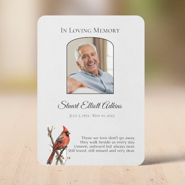 Cardinal Prayer Card - Etsy