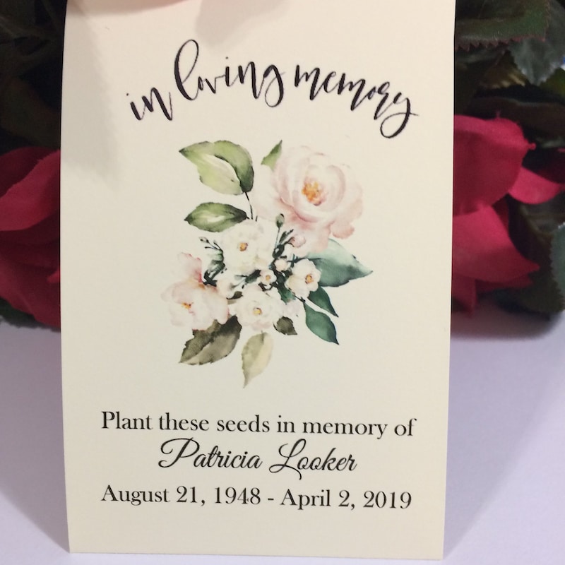 Memorial Seed Packet - Etsy