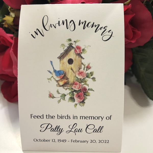 Bird Seed Memorial Packets - Etsy