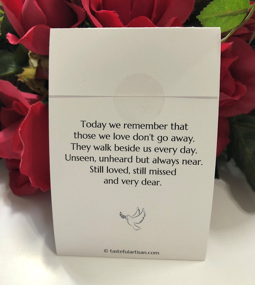 Cardinal Funeral Favors Personalized Memorial Bird Seed Packets, Loving ...