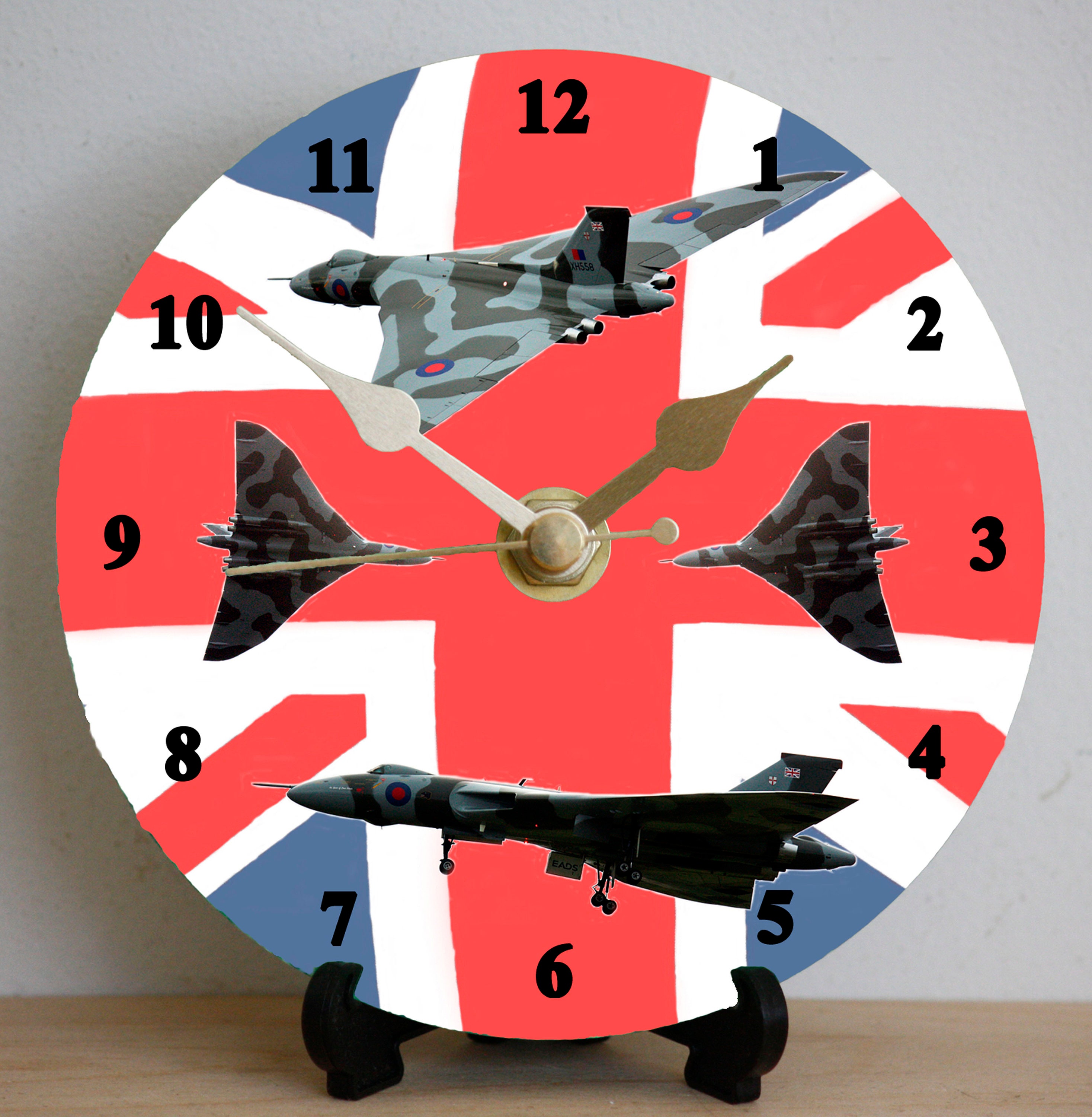 Vulcan Clock Vulcan Bomber 12cm Diameter DIY Metal Clock Kit by Picture ...