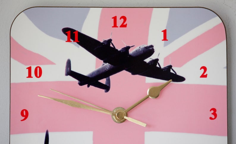 Lancaster & Spitfire Square Wall Clock - Etsy UK