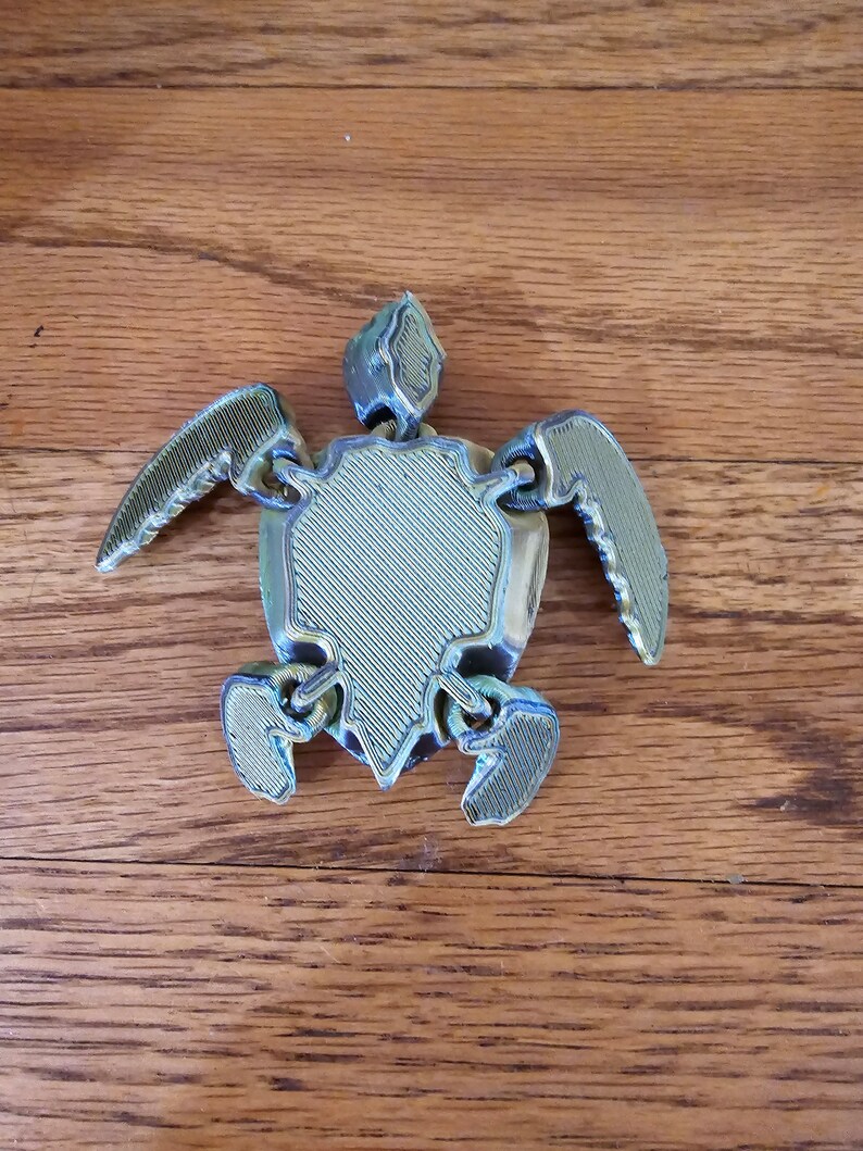 3D Ptinted Articulating Sea Turtle - Etsy