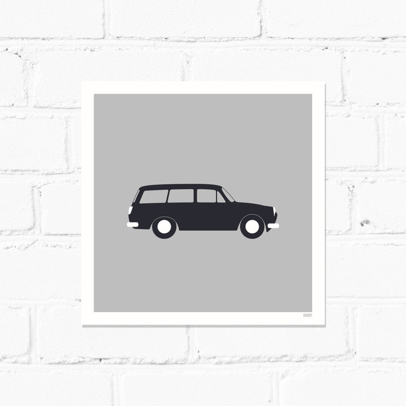 VW Squareback Print - Etsy