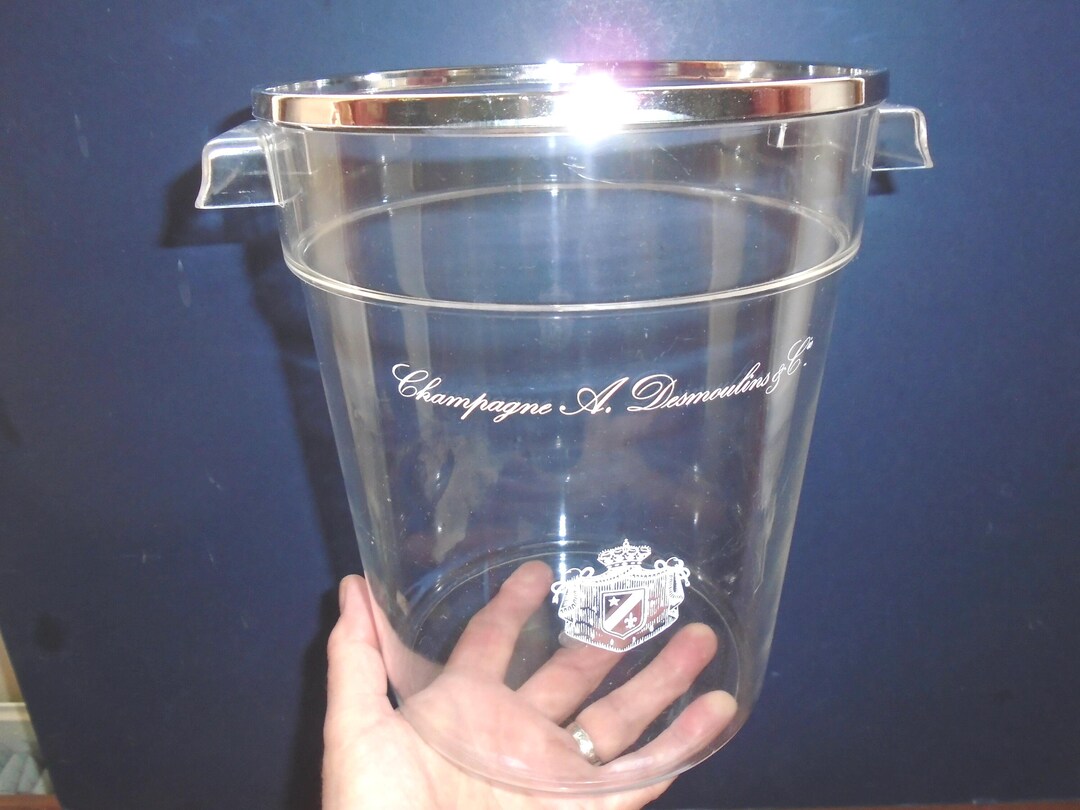 Vintage French Perspex Champagne Bucket by A Desmoulins & Cie, France ...
