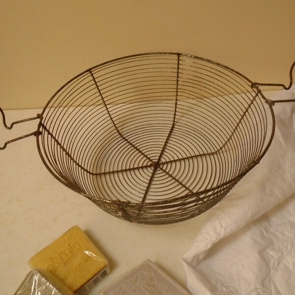 Rustic Wire Basket - Etsy