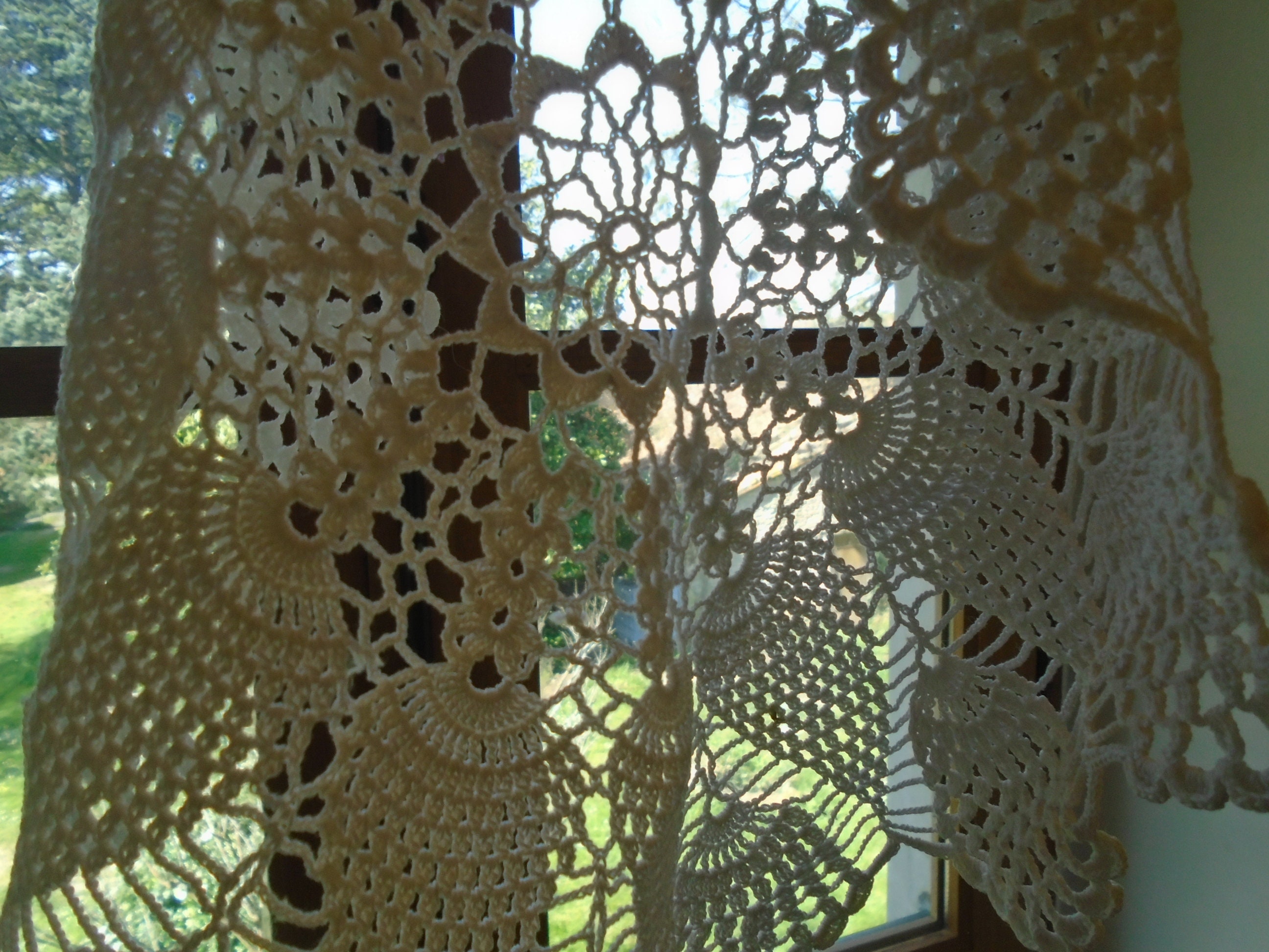 Kitchen & Dining Beautiful Vintage French Cotton Round Table Centre ...