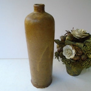 Gorgeous Antique French Stone Hand Thrown Bottle, Farmhouse Stone Wine ...
