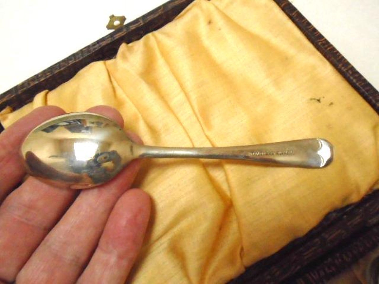 Set of 6 Vintage English Teaspoons , Circa 1950, Stainless Nickel ...