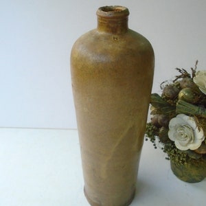 Gorgeous Antique French Stone Hand Thrown Bottle, Farmhouse Stone Wine ...
