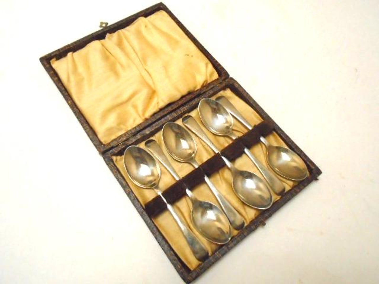 Set of 6 Vintage English Teaspoons , Circa 1950, Stainless Nickel ...
