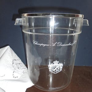 Vintage French Perspex Champagne Bucket by A Desmoulins & Cie, France ...