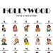 Printable Wall Art | Vintage Hollywood Actress Alphabet Digital ...