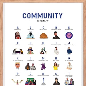 Printable Wall Art | Community Tv Show Digital Poster - A3 - 11x17 ...