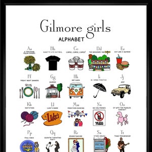 Printable Wall Art | Gilmore Girls Digital Poster - A3 - 11x17 Inches ...