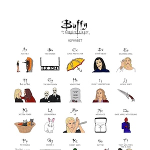 Printable Wall Art | Buffy the Vampire Slayer Digital Poster - A3 ...
