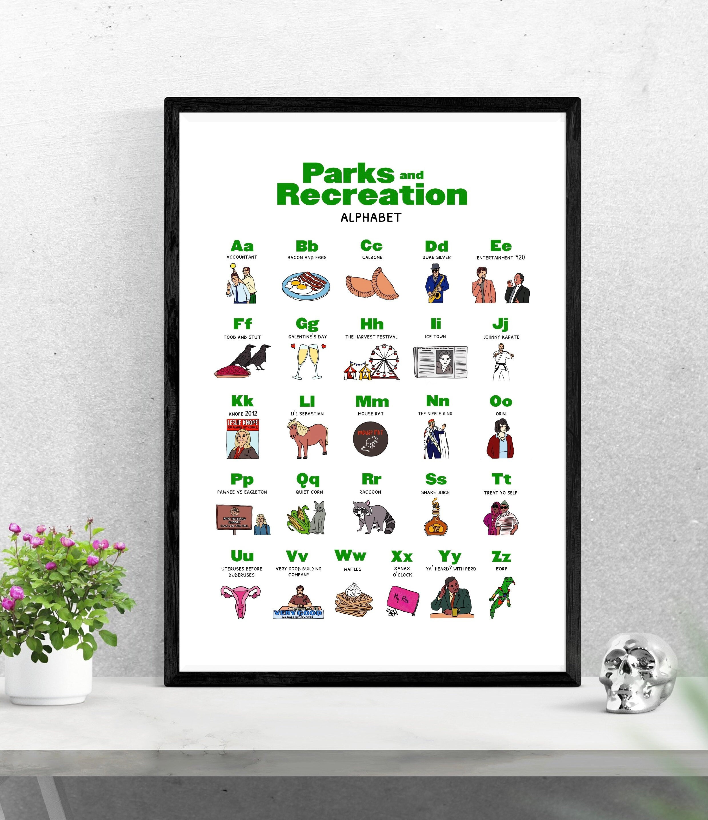 Printable Wall Art Parks and Rec Digital Poster A3 11x17 Inches Digital ...