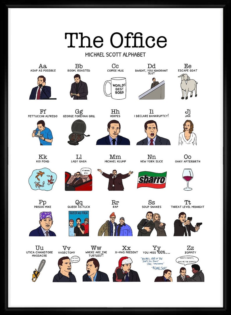 Printable Wall Art Michael Scott Digital Poster A3 11x17 Inches Digital ...