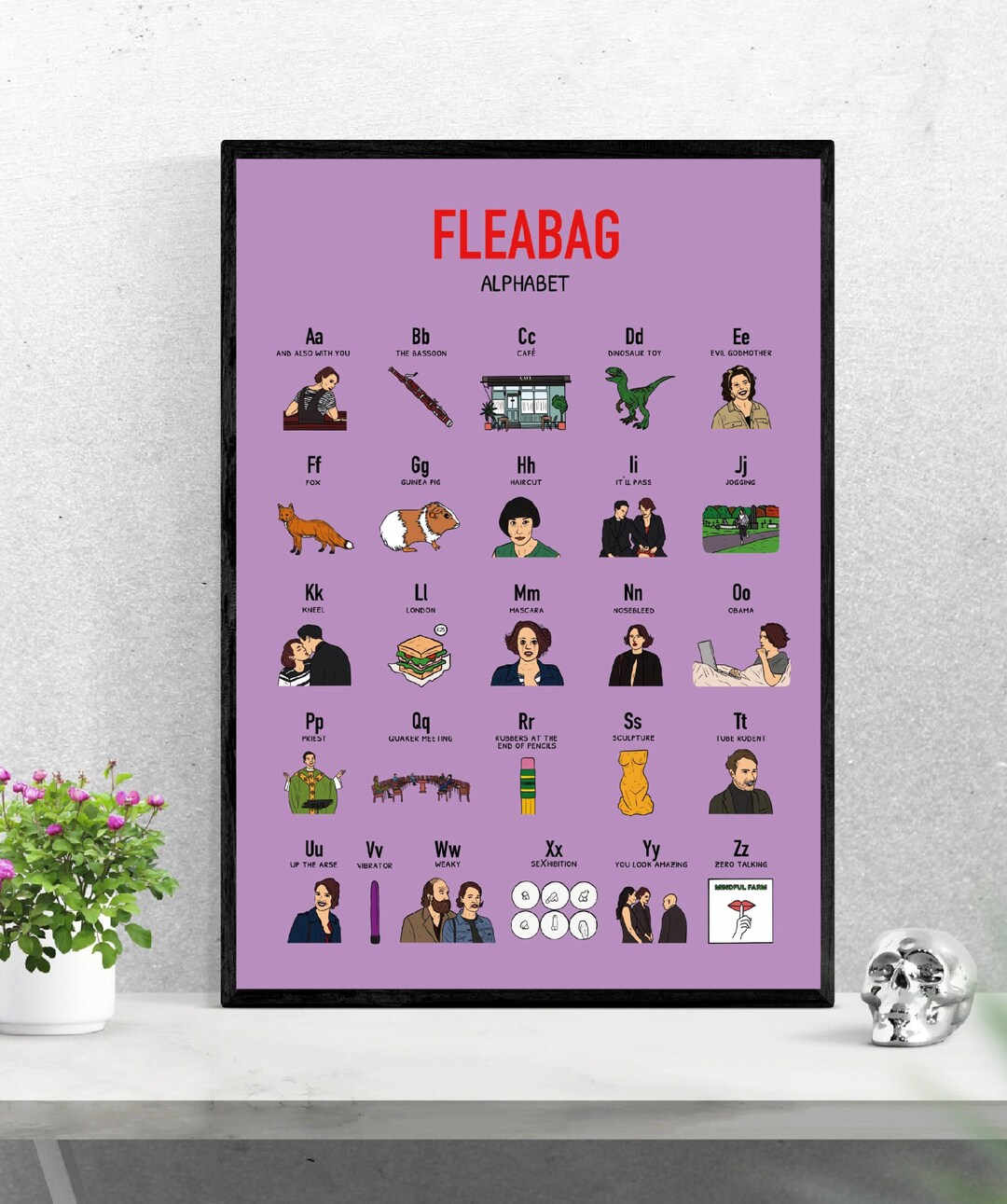 Fleabag Poster- Instant Download- Purple Poster - Etsy