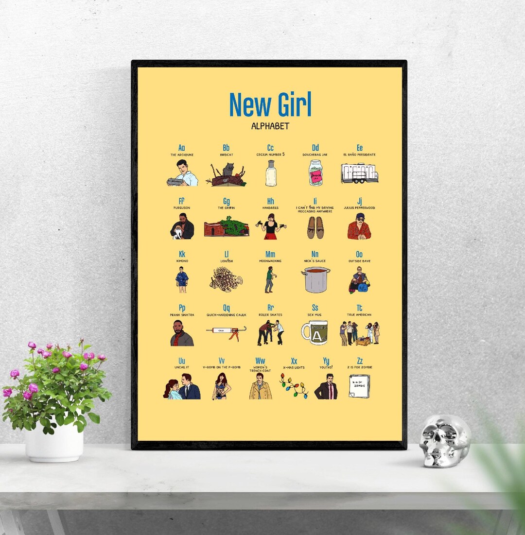 New Girl Poster Yellow - A3 - 11x17 Inches - New Girl Jessica Day Nick ...