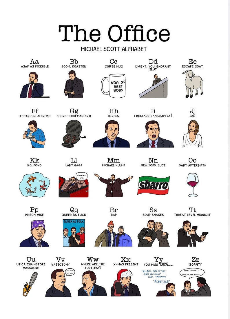 Printable Wall Art | Michael Scott Digital Poster - A3 - 11x17 Inches ...