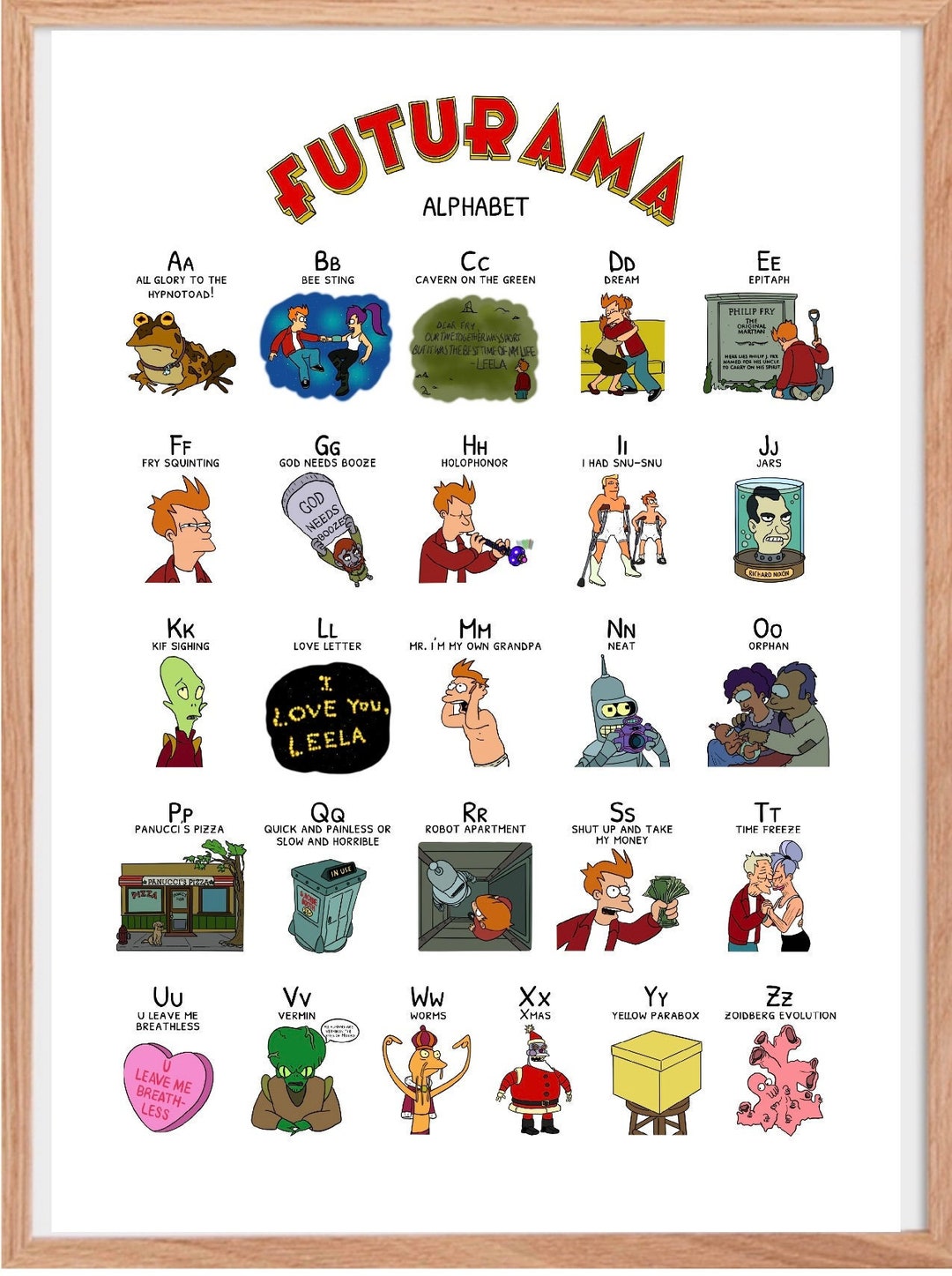 Printable Wall Art Futurama Digital Poster A3 11x17 - Etsy