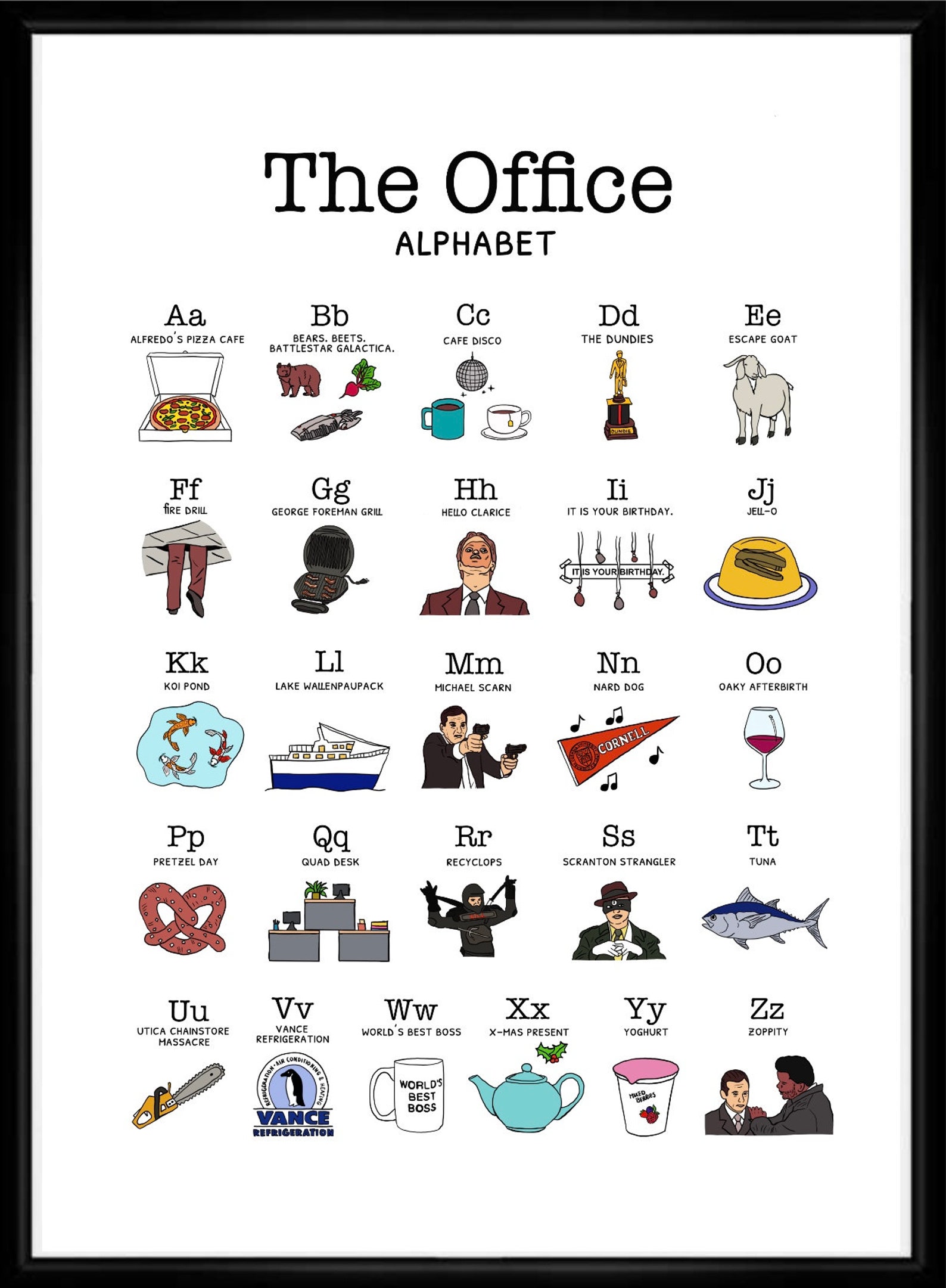 Printable Wall Art the Office Digital Poster A3 11x17 Inches Digital ...