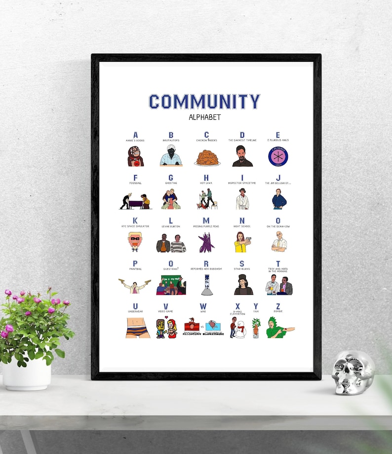 Printable Wall Art | Community Tv Show Digital Poster - A3 - 11x17 ...