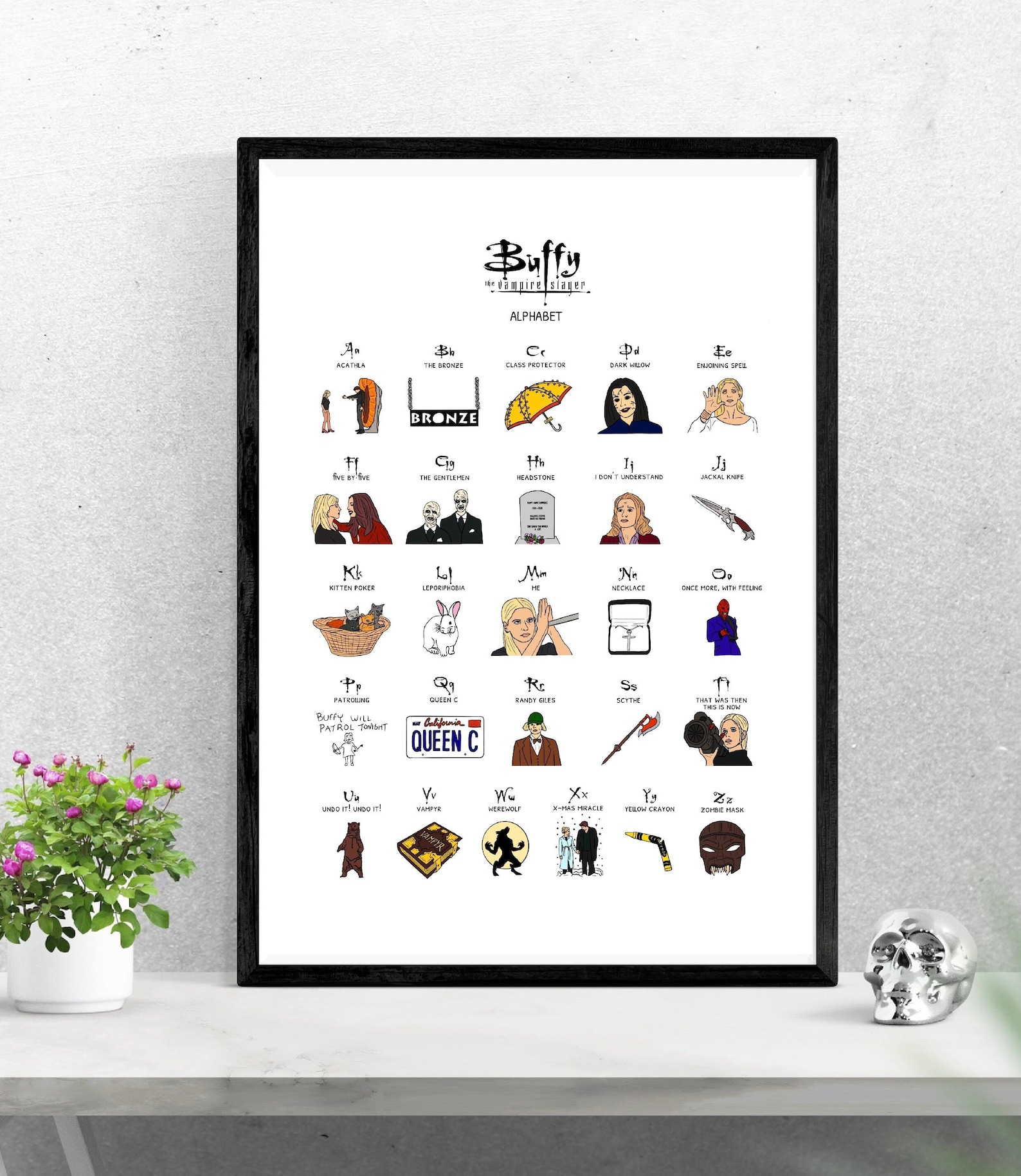 Printable Wall Art | Buffy the Vampire Slayer Digital Poster - A3 ...