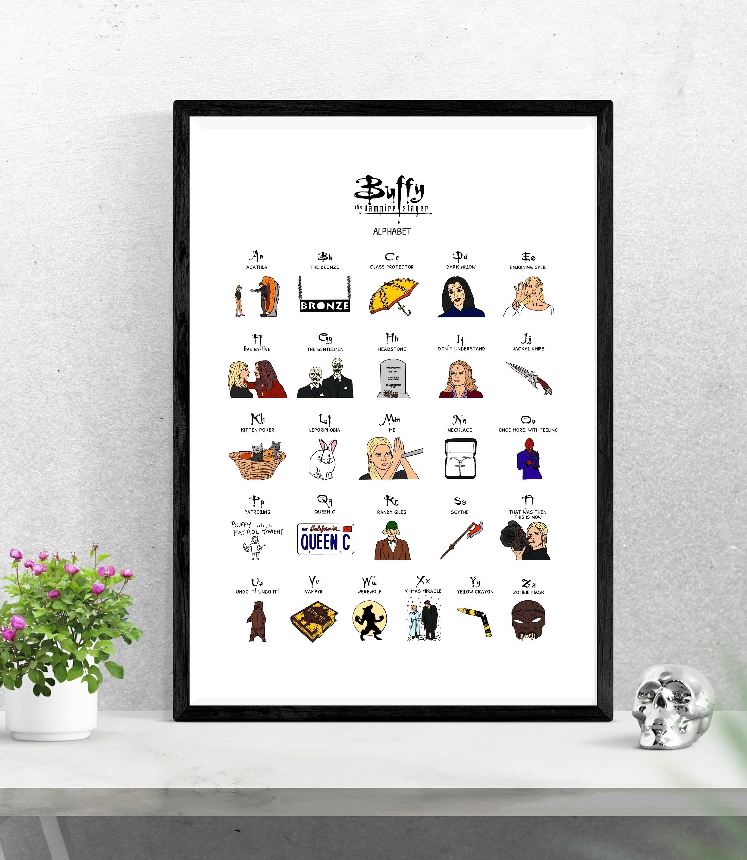 Printable Wall Art | Buffy the Vampire Slayer Digital Poster - A3 ...