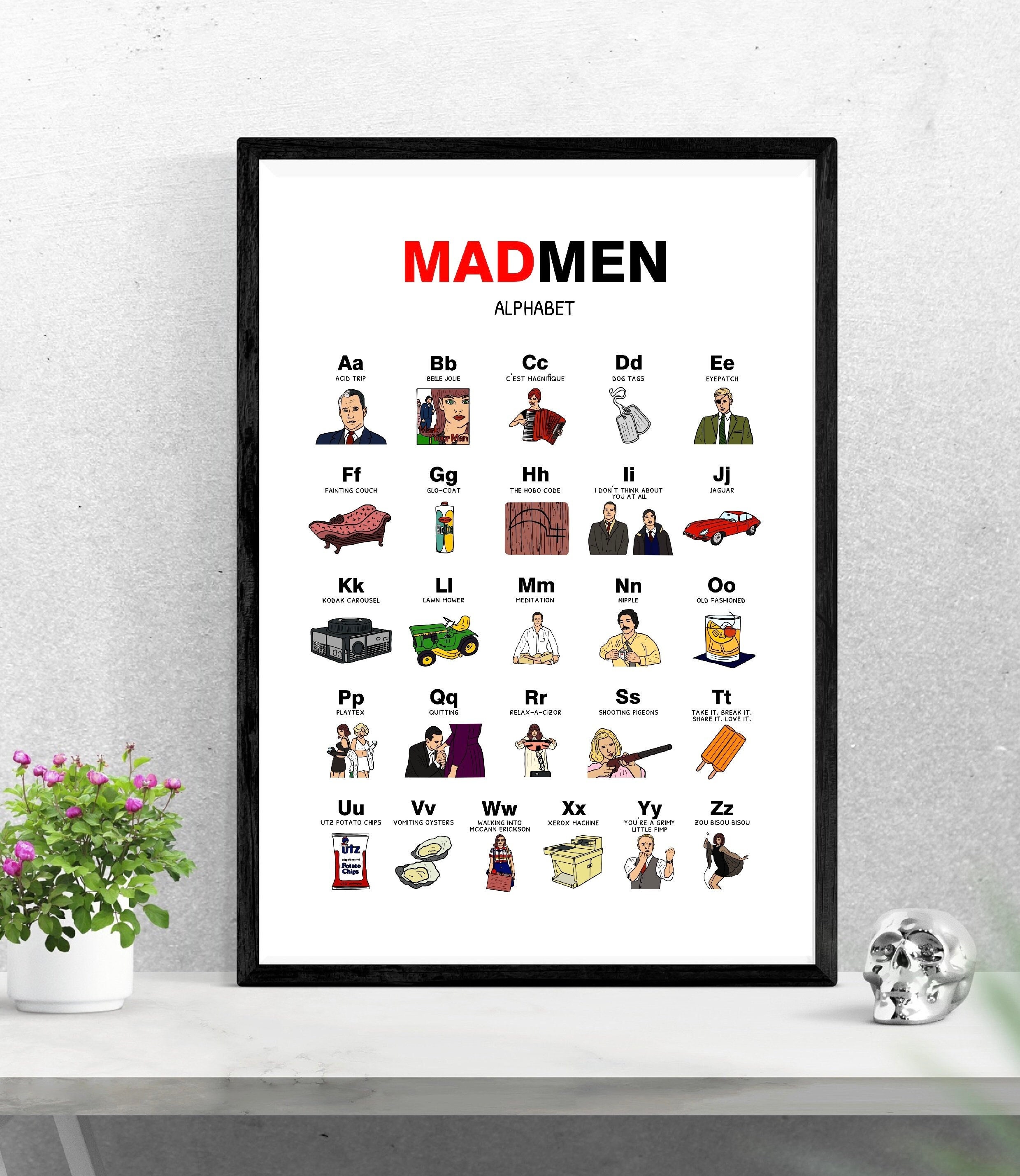 Printable Wall Art | Mad Men Digital Poster - A3 - 11x17 Inches ...