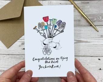 Climbing Wedding Card - Etsy