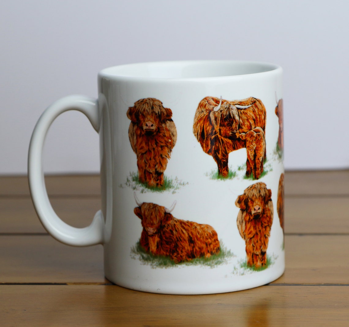 Highland Cow Mug Highland Coo Mug Scottish Gift Highland - Etsy