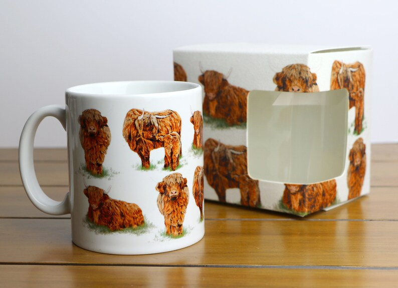 Highland Cow Mug Highland Coo Mug Scottish Gift Highland | Etsy