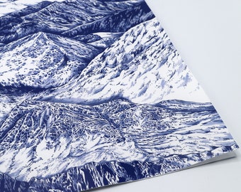 Mountain Range Wrapping Paper - Etsy