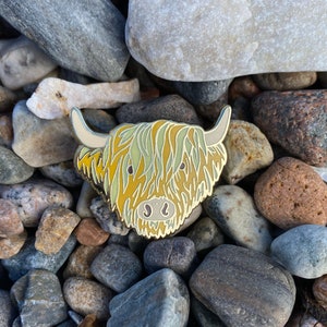 Highland Cow Enamel Pin Highland Cow Gift Cute Highland Coo - Etsy UK