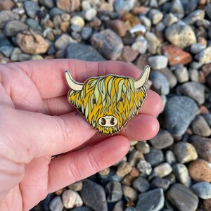 Highland Cow Enamel Pin Highland Cow Gift Cute Highland Coo - Etsy UK