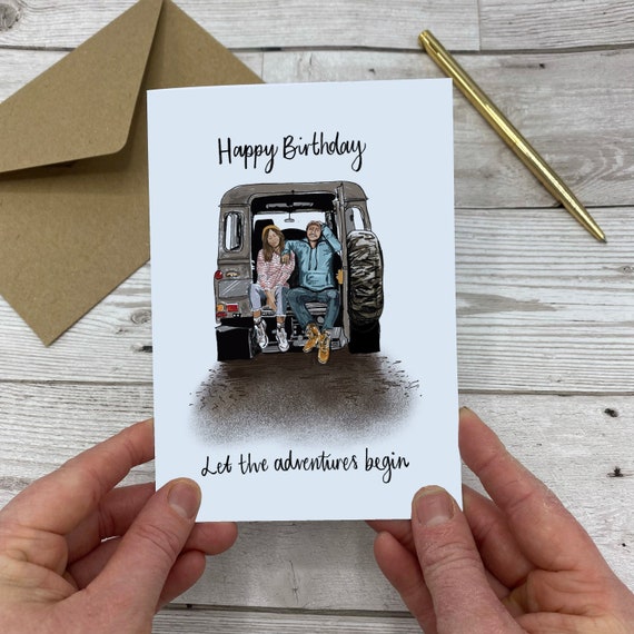Happy Birthday Adventure Couple Card Let the Adventures | Etsy