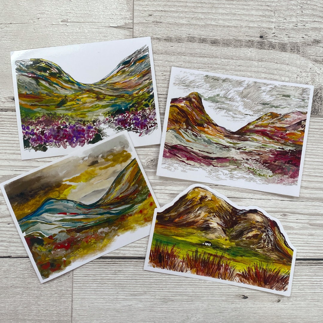 Mountain Sticker Set Granola Girl Decor Granola Girl Stickers Glencoe ...