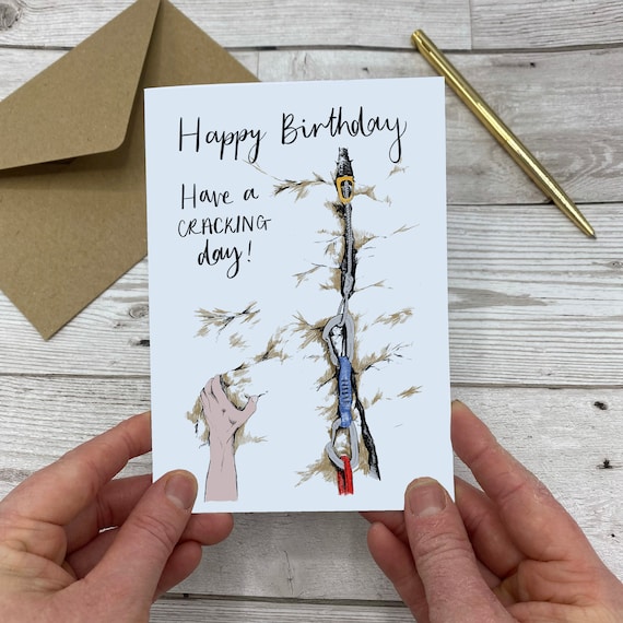 Rock Climbing Birthday Card Climbing Gift Have a Cracking | Etsy