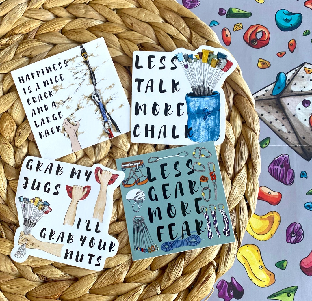 Climbing Sticker Pack - Etsy