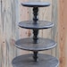 5-tier Cupcake Stand for Wedding, Cupcake Tower, Brown Shabby Cake ...
