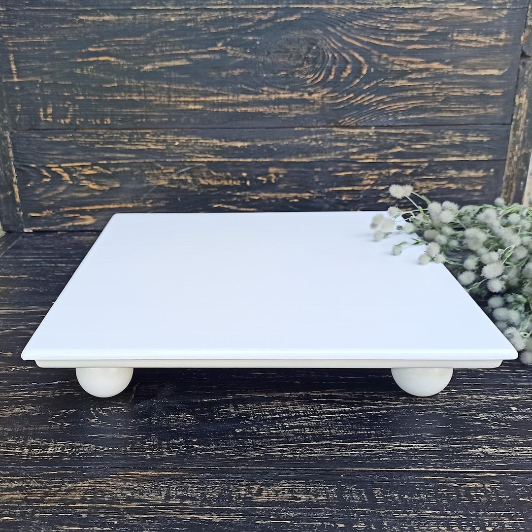 14" 16" 18-inch White Wooden Square Cake Stand Wedding Cake Stand White ...