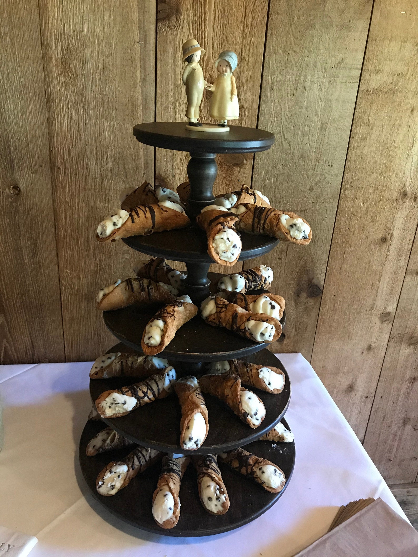 5-tier Cupcake Stand for Wedding Cupcake Tower Brown Shabby | Etsy