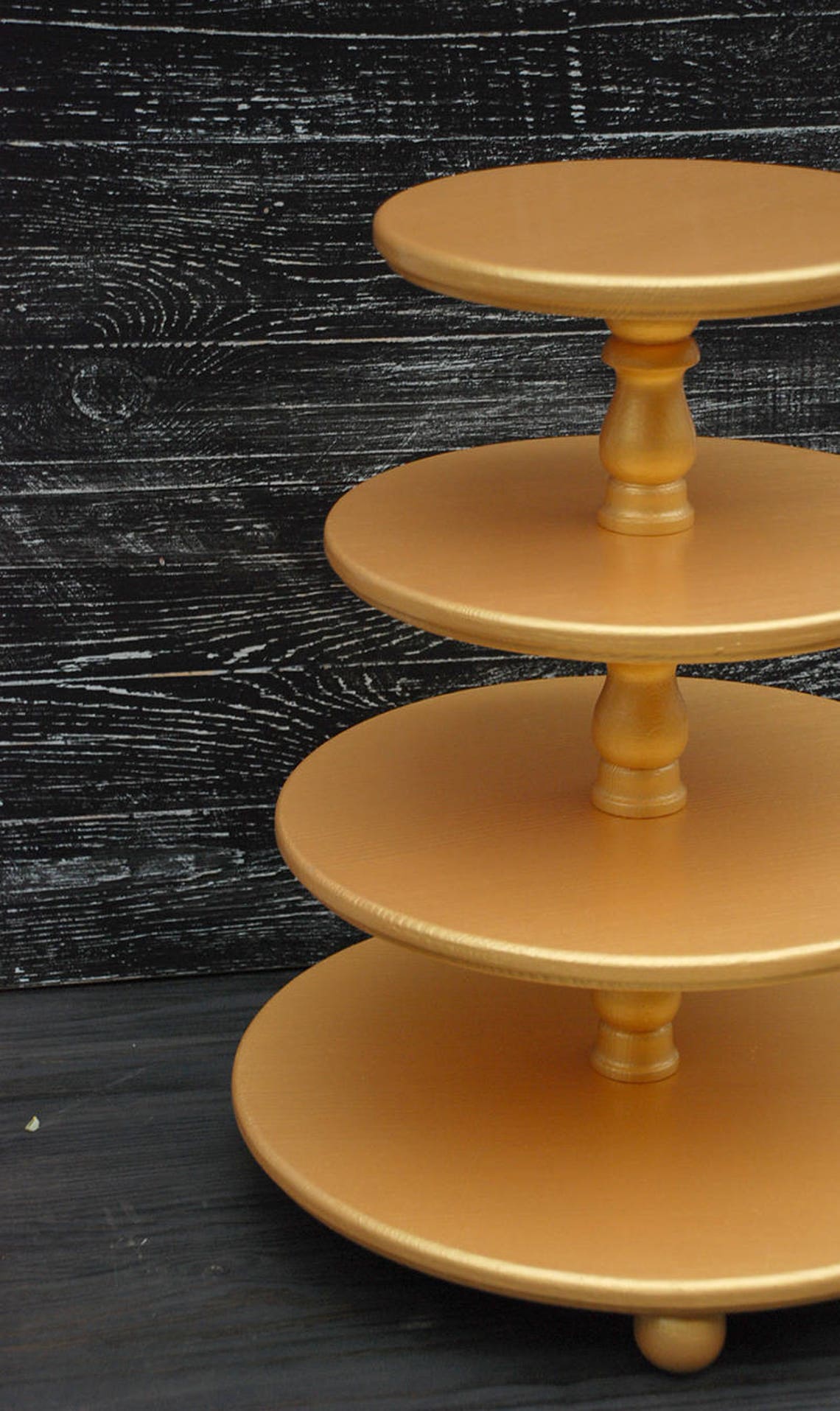 4-tier Cupcake Stand for Wedding, Gold Wedding Cake Topper, Wedding ...