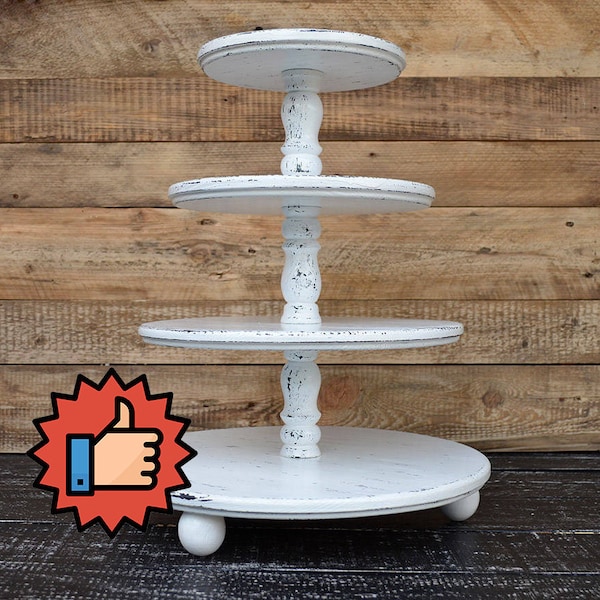 Wooden Cupcake Stand - Etsy